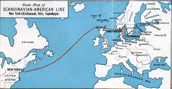 Scandinavian-American Line: The Immigrant Journey & Ocean Travel ...