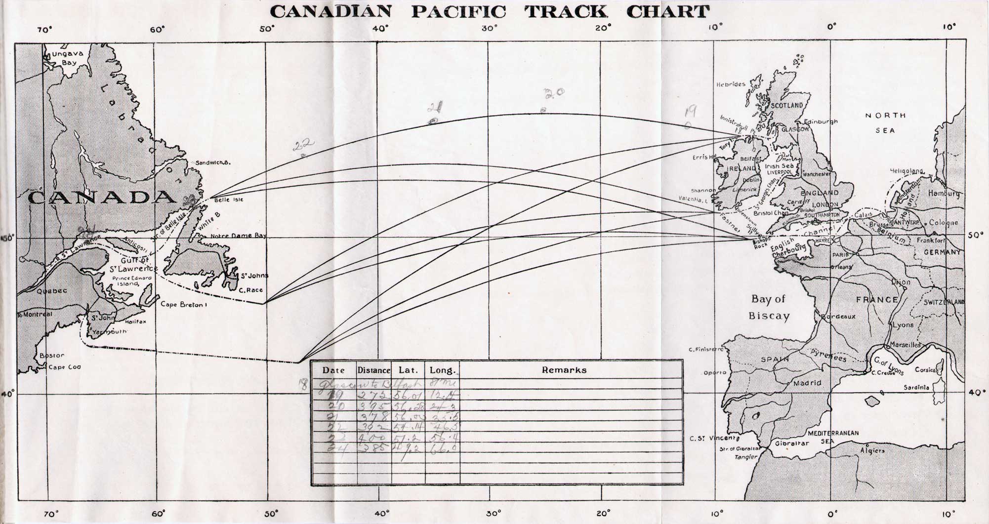 SS Metagama Passenger List - 17 August 1923 | GG Archives