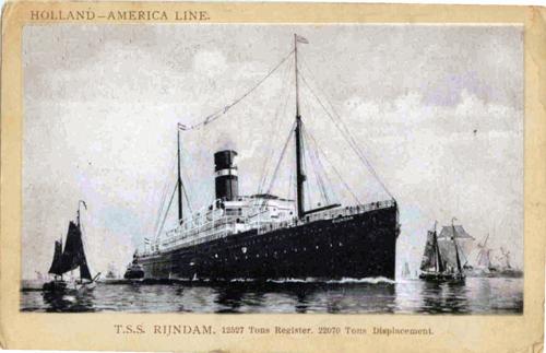 Vintage Postcards - Holland America - SS Ryndam