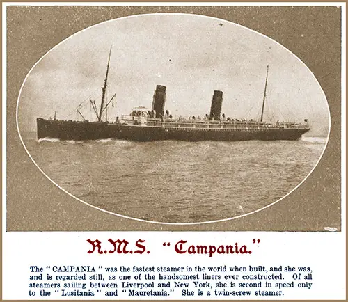 RMS Campania Passenger Lists | GG Archives