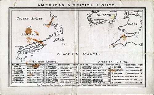 RMS Etruria Passenger List - 11 June 1904