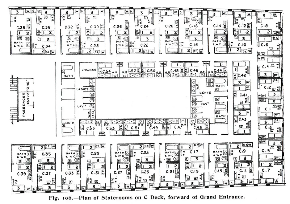 Titanic Deck Plans: A Blueprint of the Ill-Fated Liner’s Design, Layout ...