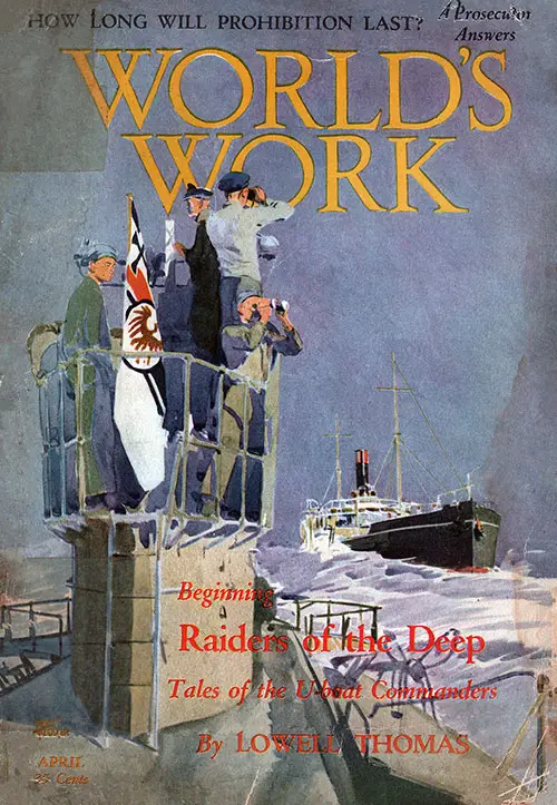 Vintage Magazine: The World's Work, April 1928 - Tales of U-Boat Commanders